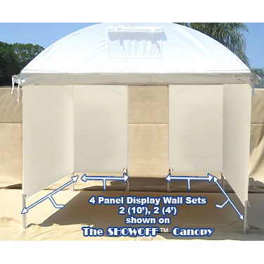 SHOWOFF 4 Panel Display Wall Sets 2 (10'), 2 (4')